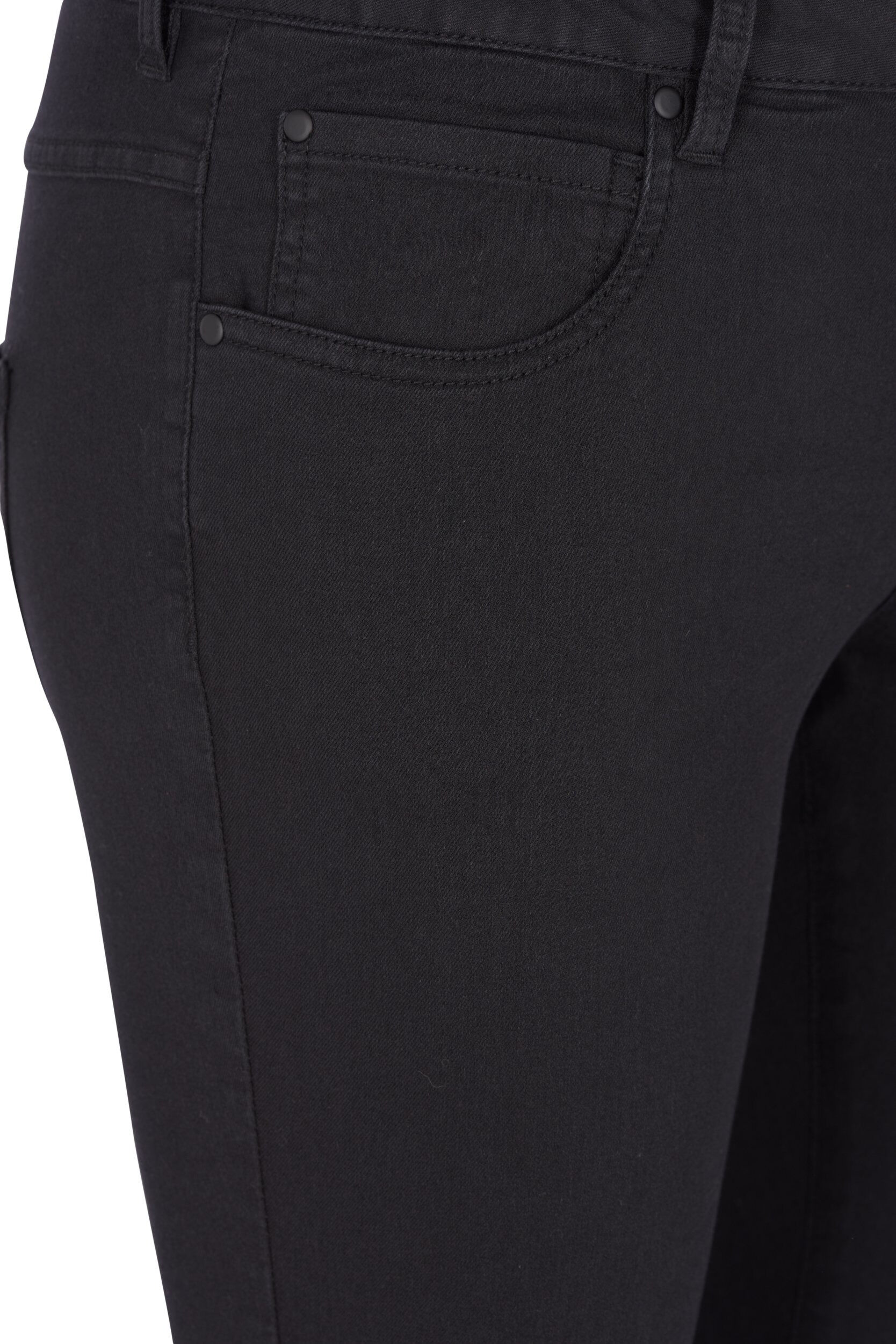 Højtaljede super slim Amy jeans - Sort - Str. 42-60 - Zizzi