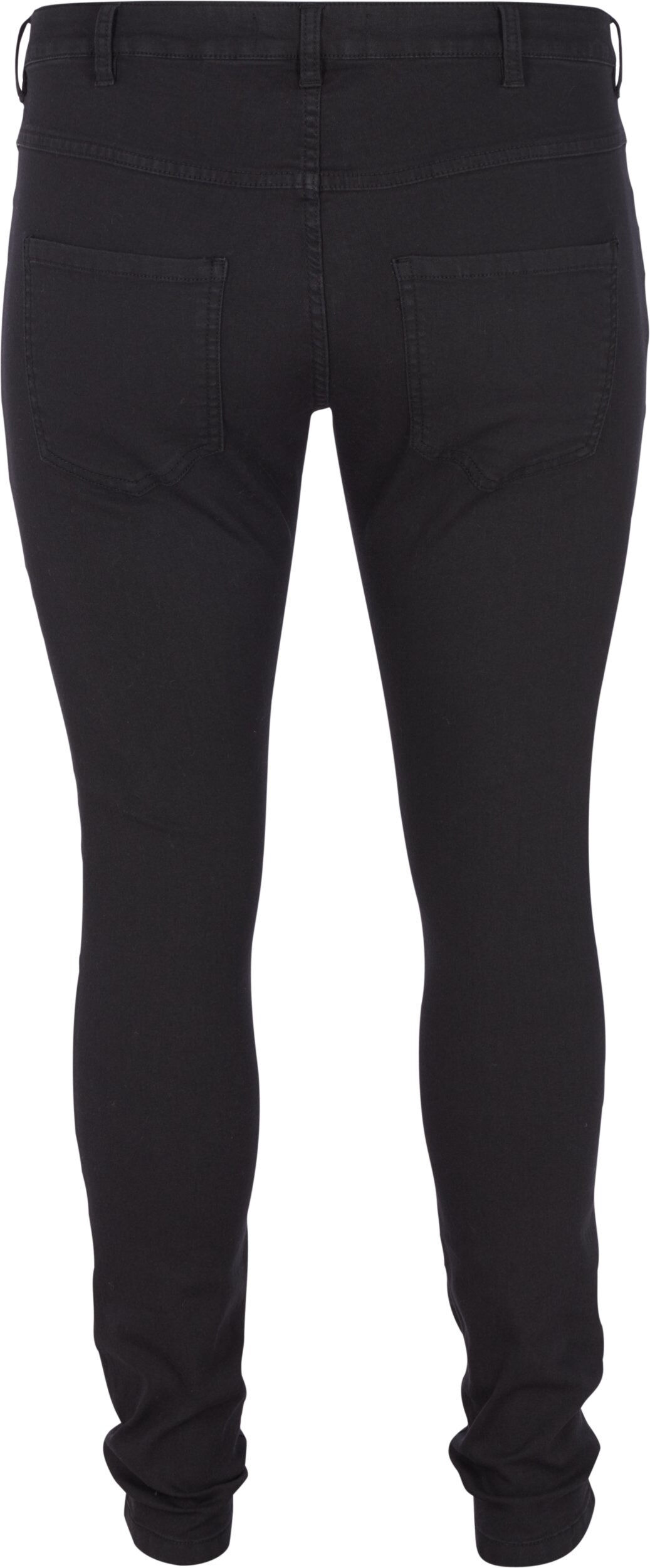 Højtaljede super slim Amy jeans - Sort - Str. 42-60 - Zizzi