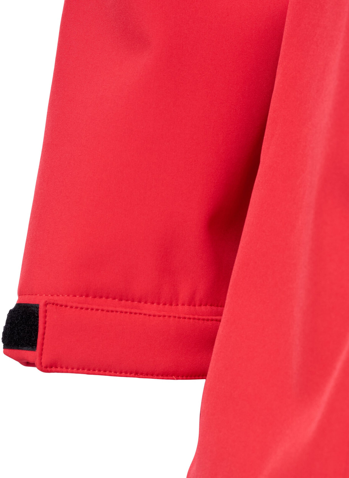 Softshell jakke med aftagelig hætte - Rød - Str. 42-60 - Zizzi