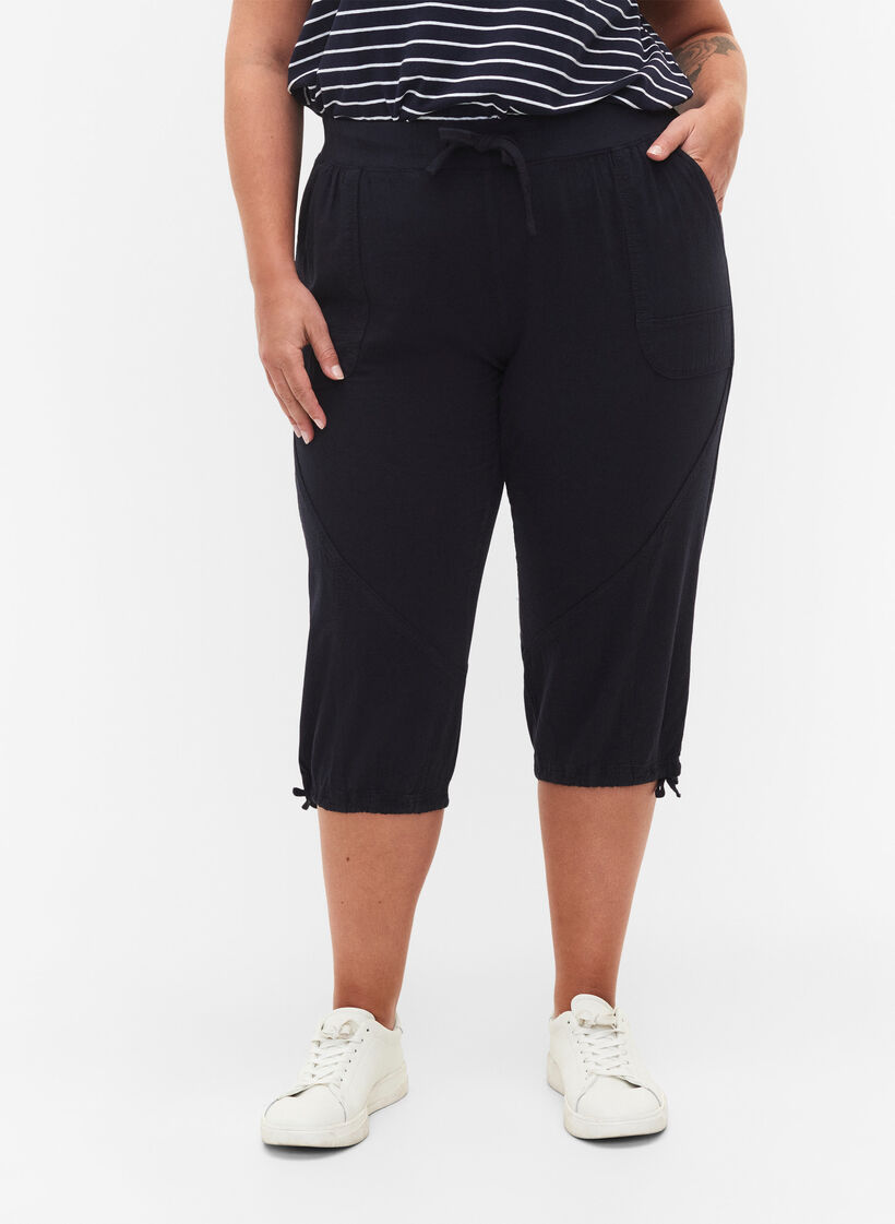 Knickers i bomuld - Blå - Str. 42-64 - Zizzi